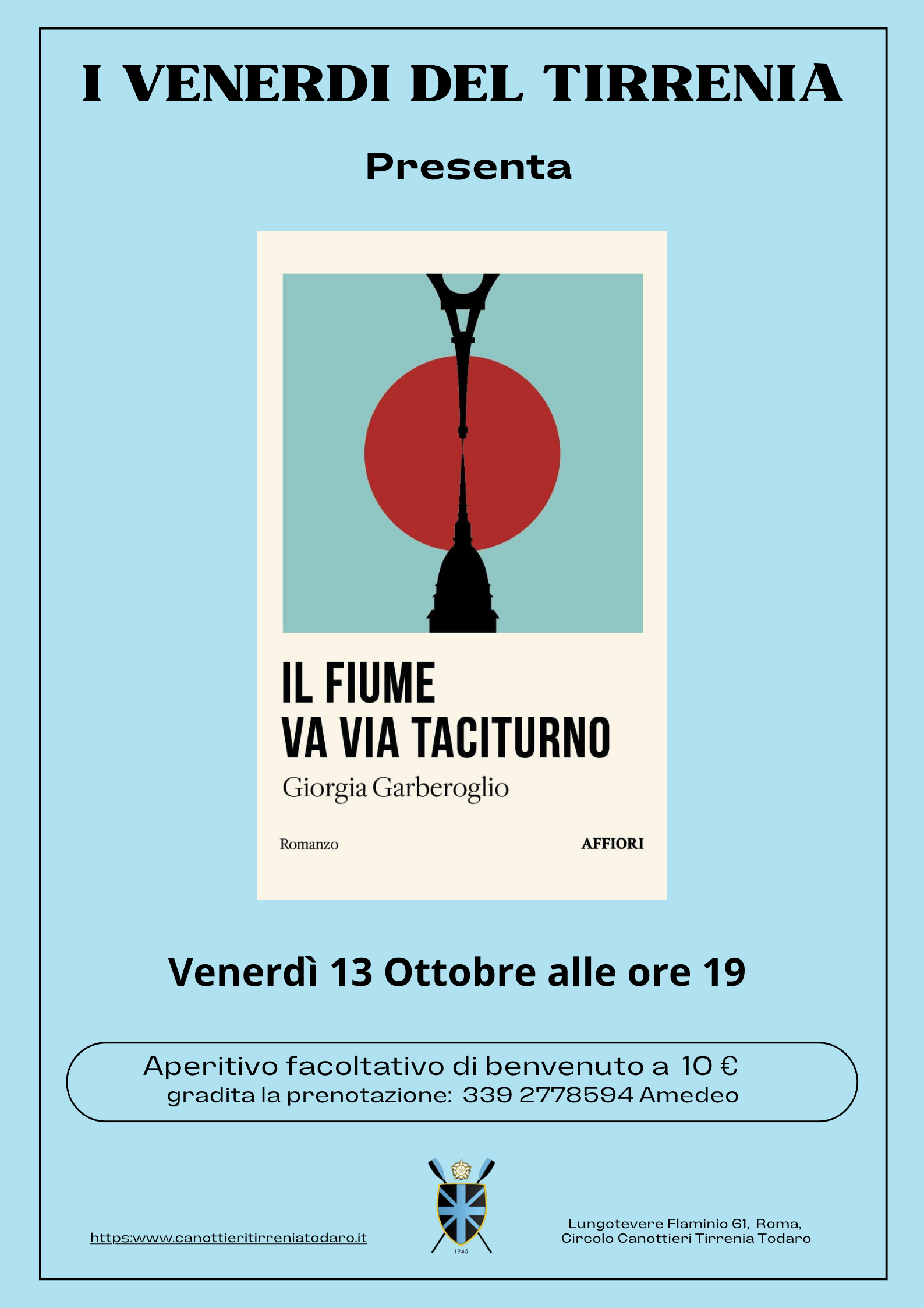 Presentazione del "Il fiume va taciturno" di Giorgia Garberoglio